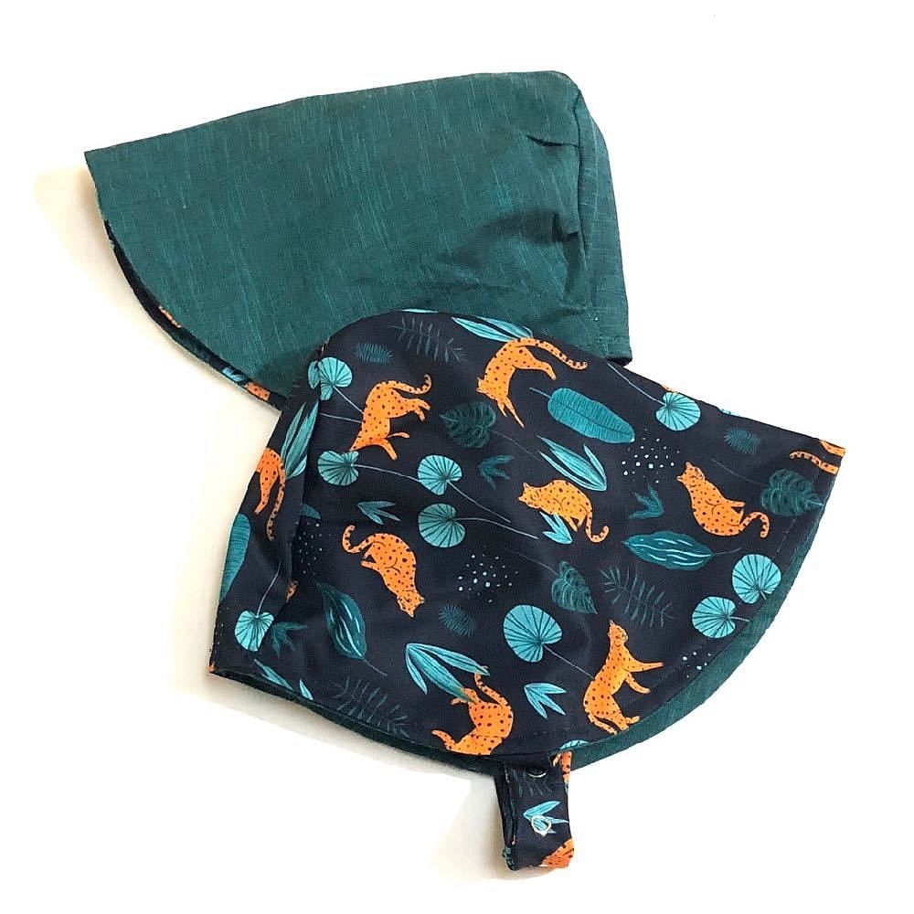 Water Play Bonnet in Leopard – UB2 | Urban Baby Bonnets